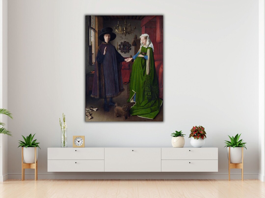 Jan Van Eyck Wall Art, the Arnolfini Portrait (1434) Canvas Print, Jan ...