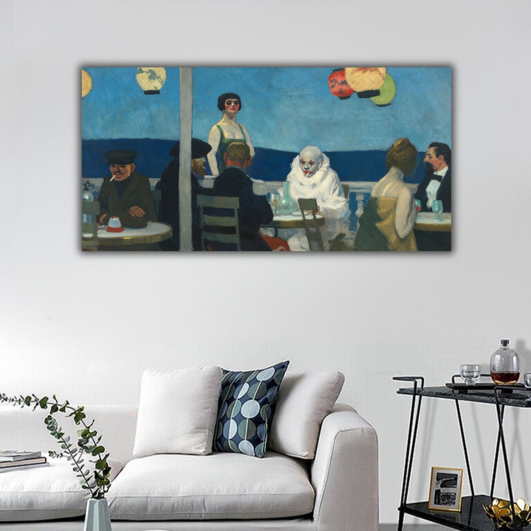 Soir Bleu by Edward Hopper Wall Art, Soir Bleu Canvas Print, Edward ...
