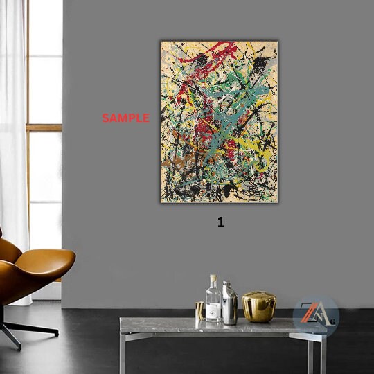 Custom Jackson Pollock Canvas Print, Choose One of From Pollock Image's ...
