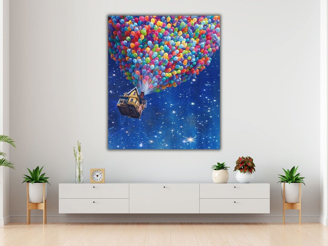 Up Pixar Wall Art, up Pixar Canvas Print, Pixar Canvas for Kids Room ...
