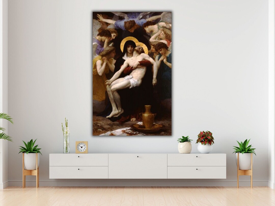 The Pieta by William Bouguereau Wall Art, Pieta Canvas Print, William ...