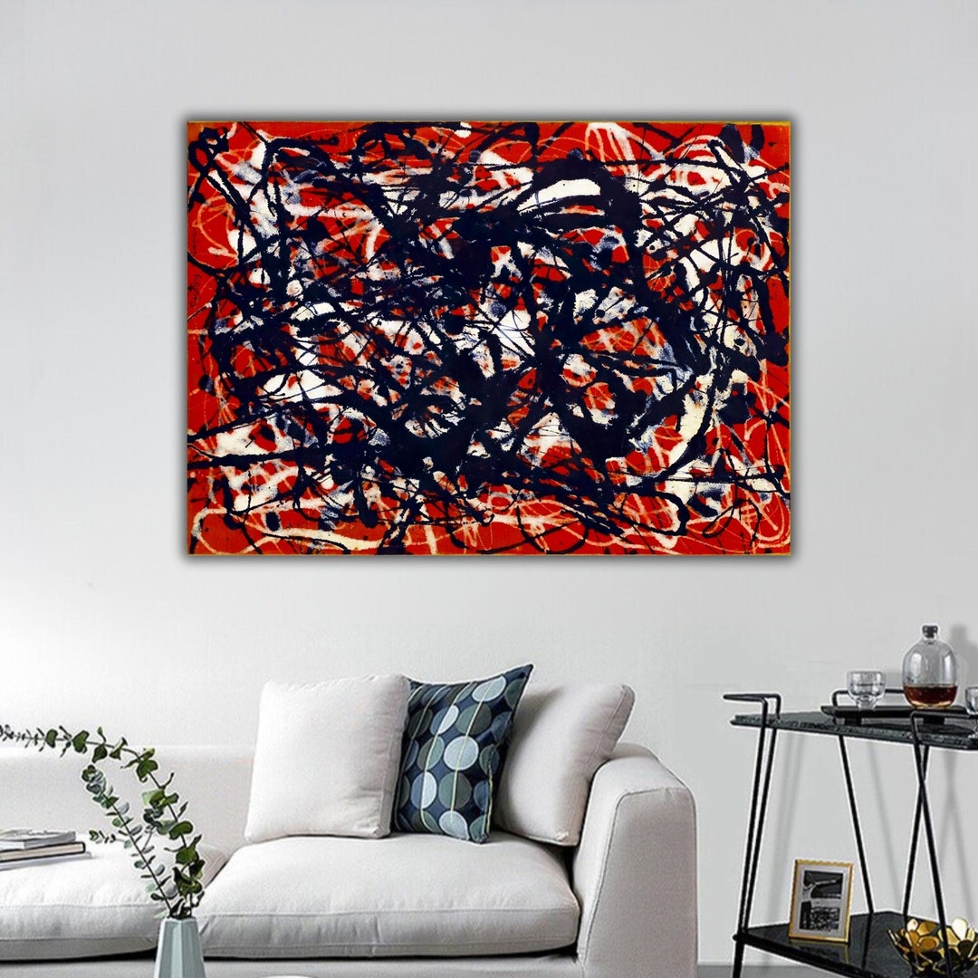 Free Form Drip by Jackson Pollock Canvas Print, Free Form Drip Wall Art ...