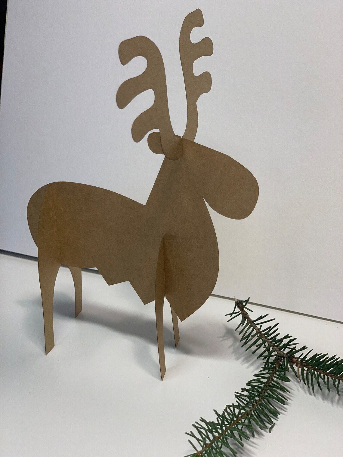 Moorice the Moose: Standing Moose Craft Paper 0.1 Mm - Etsy