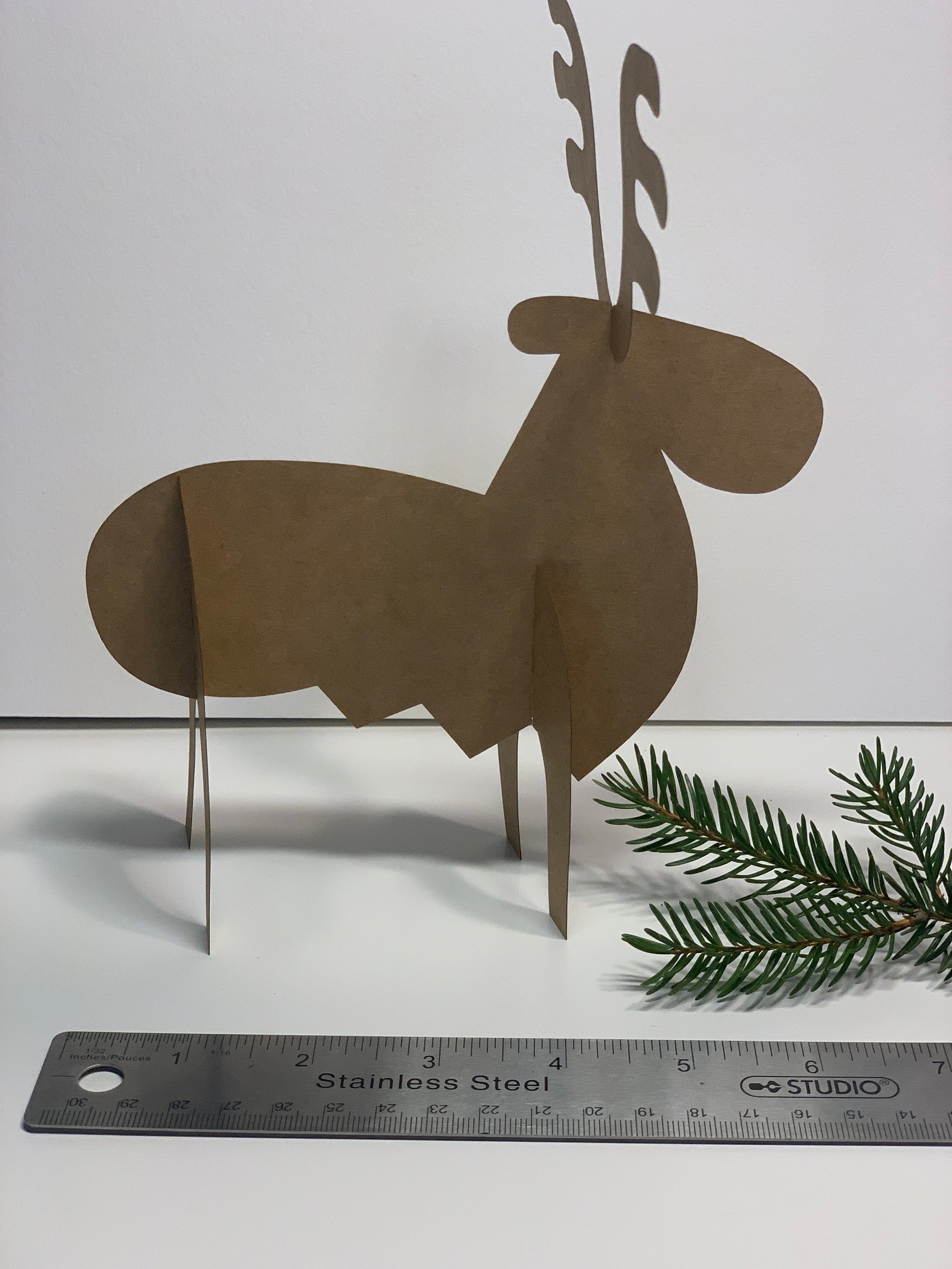 Moorice the Moose: Standing Moose Craft Paper 0.1 Mm - Etsy