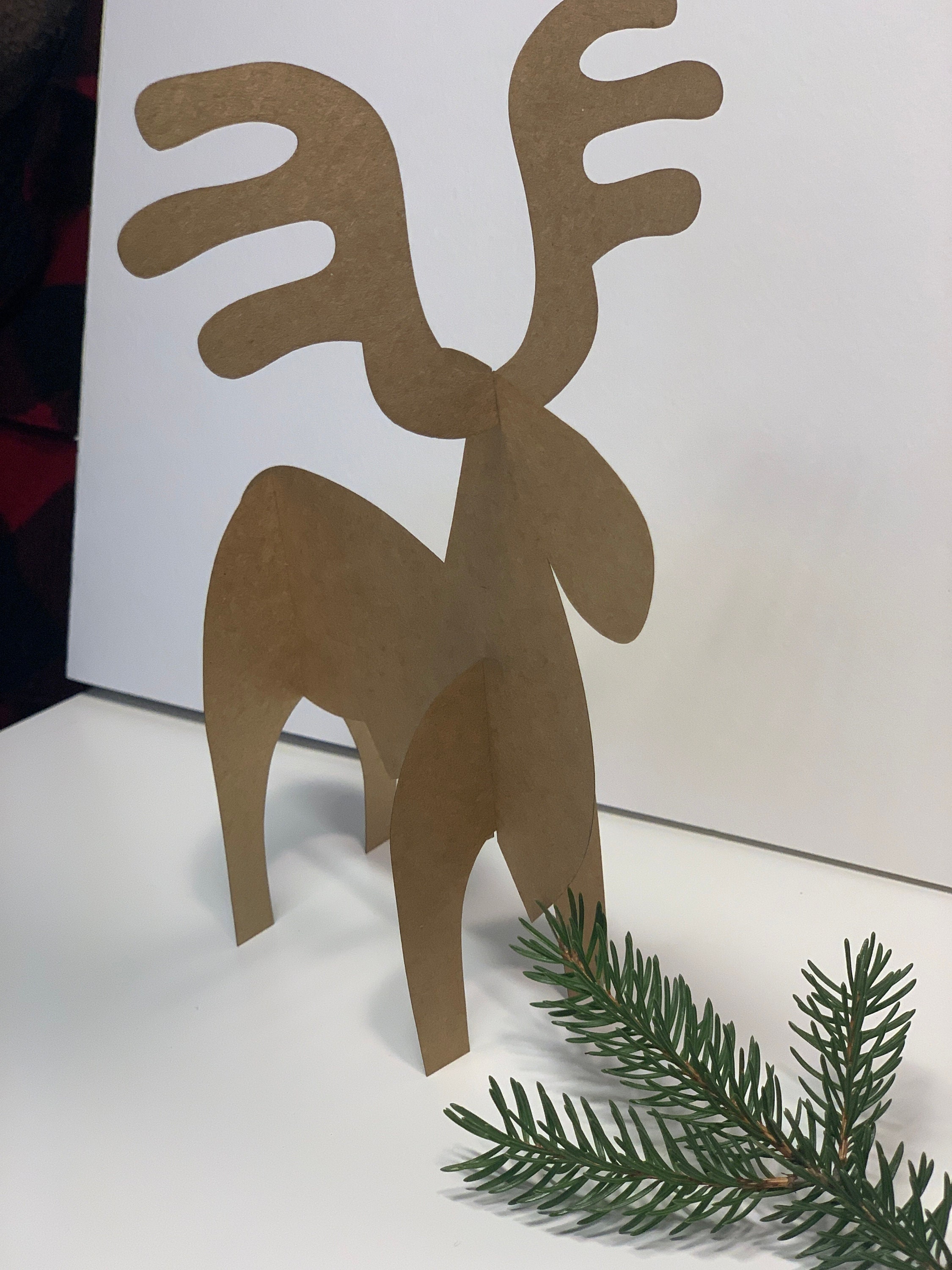 Moorice the Moose: Standing Moose Craft Paper 0.1 Mm - Etsy