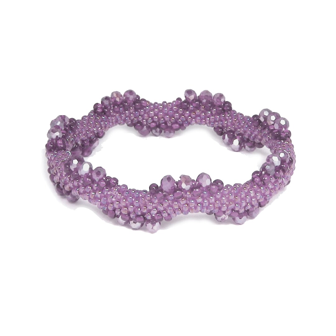 Ric Rac Bead Crochet Bracelet Digital Download Pattern Ann Benson - Etsy