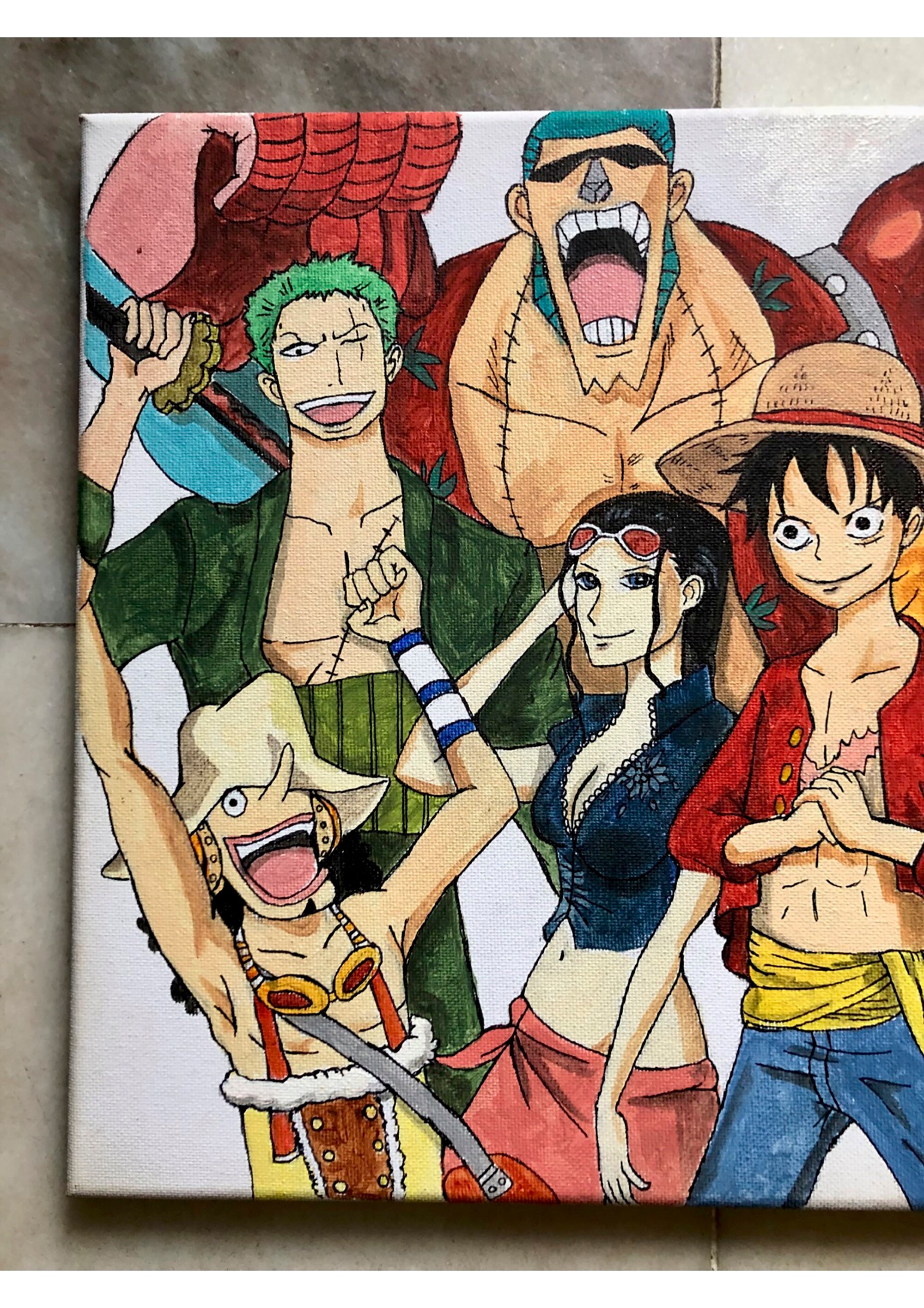One Piece Artwork (acrylic on Canvas) 30cmx40cm - Etsy
