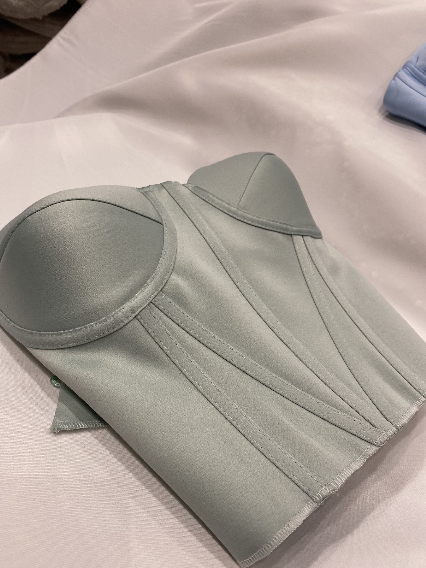 Mint Green Short Corset,mint Bustier,crop Tops - Etsy