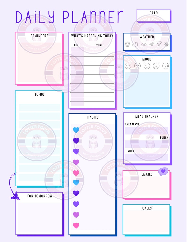 Daily Planner, Habit Tracker, Meal Tracker, to Do List, Reminders ...