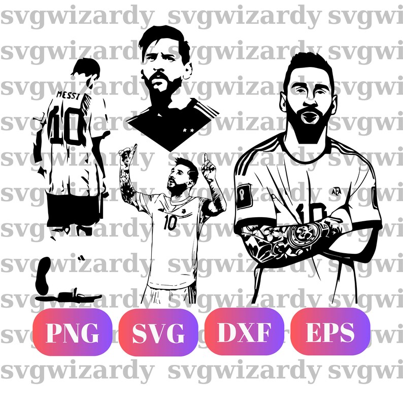 Messi SVG Lionel Messi Svg PNG Messi Vector Messi - Etsy