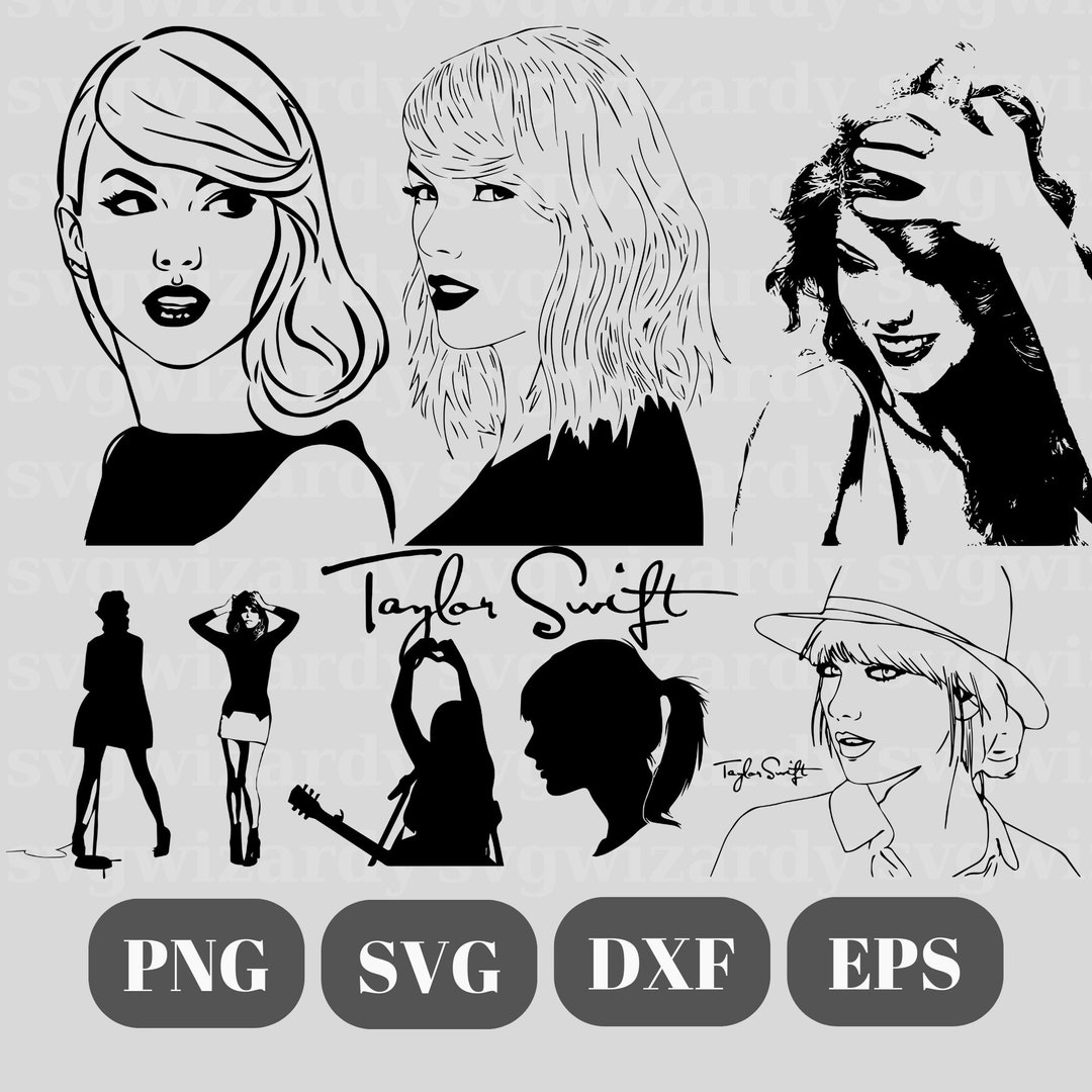 10 Taylor Swift SVG Taylor Swift Png Taylor Swift Vector - Etsy