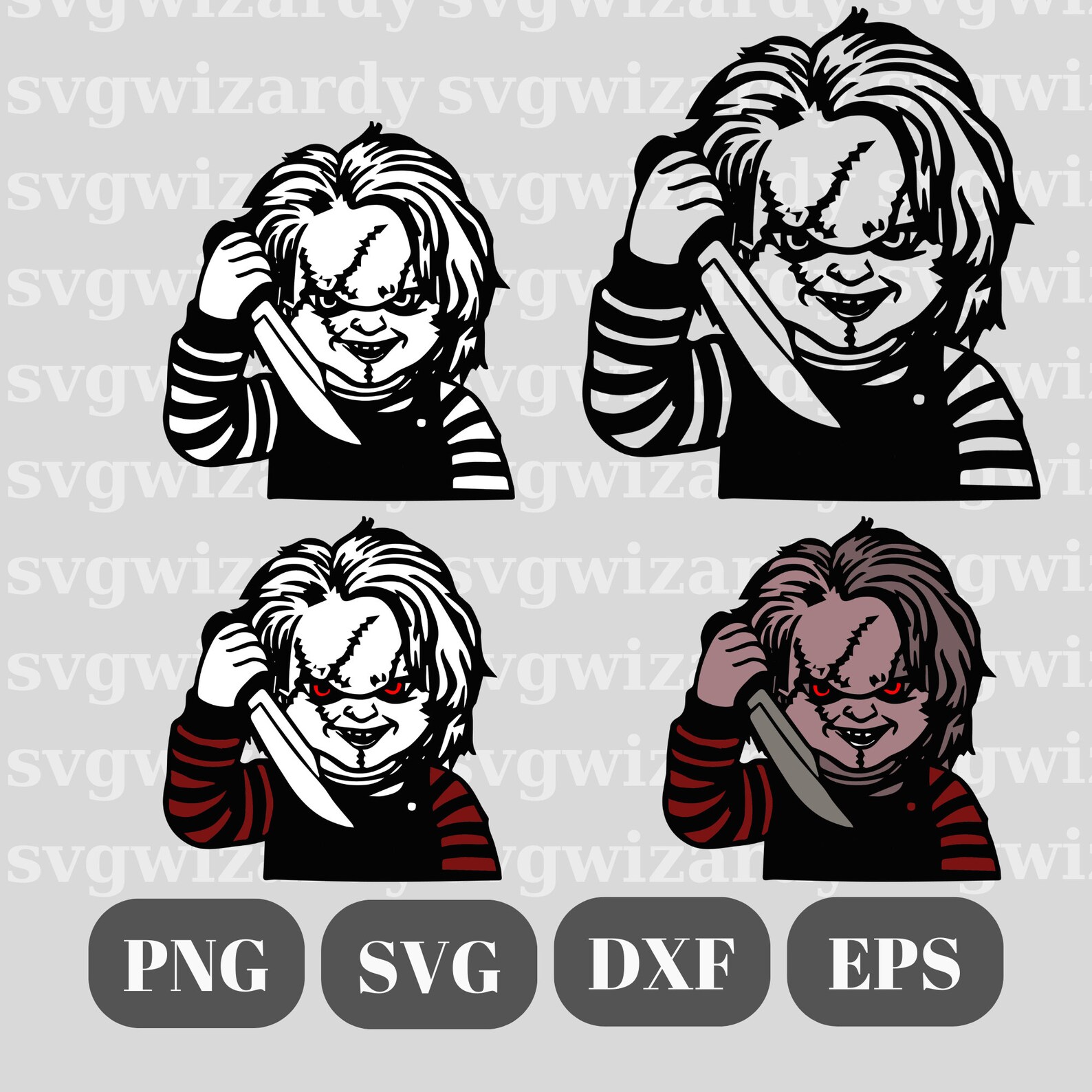 Chucky SVG Chucky Sticker Svg Chucky Png Halloween Svg - Etsy