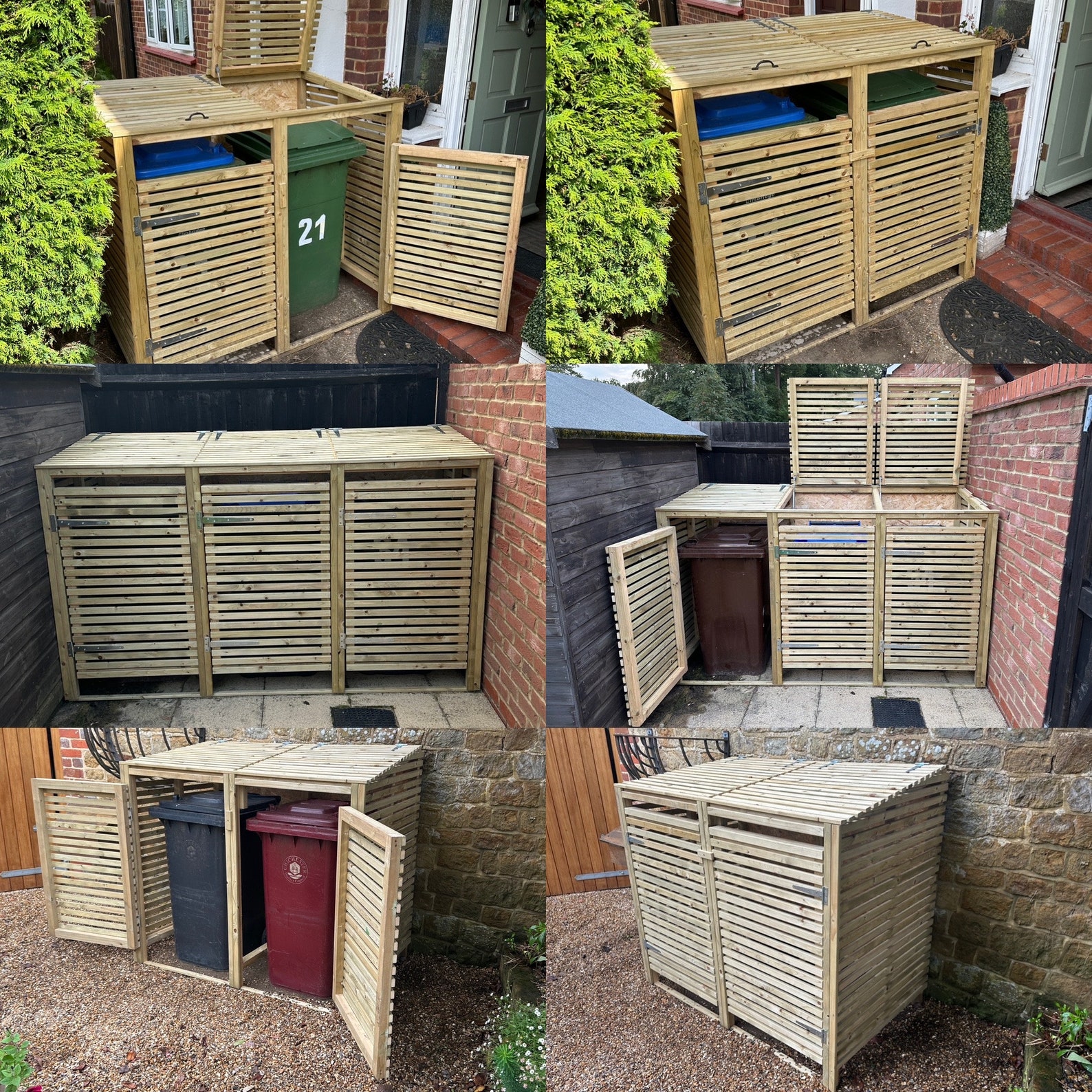 Triple Bin Stores Made From High Quality Triple Treated Landscape ...