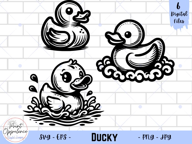 Rubber Ducky Svg Digital Download Ducks Vector File for Tshirt Cute ...