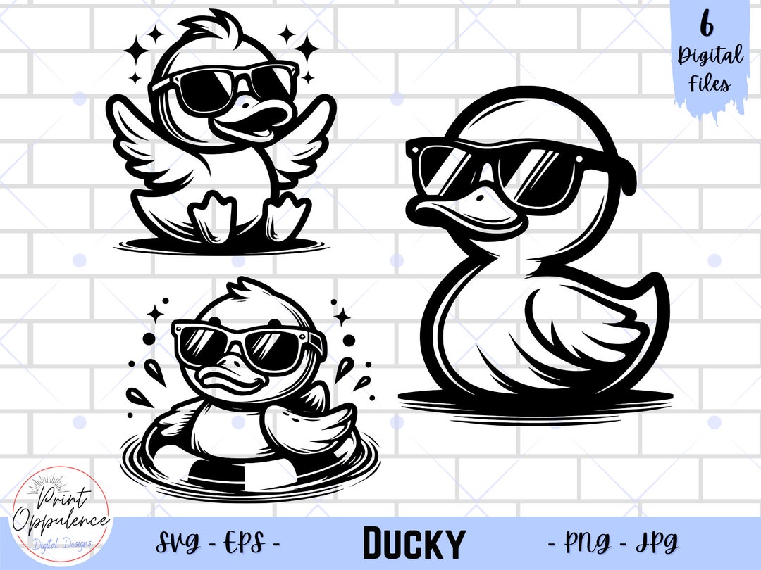 Rubber Ducky Svg Digital Download Ducks Vector File for Tshirt Cute ...