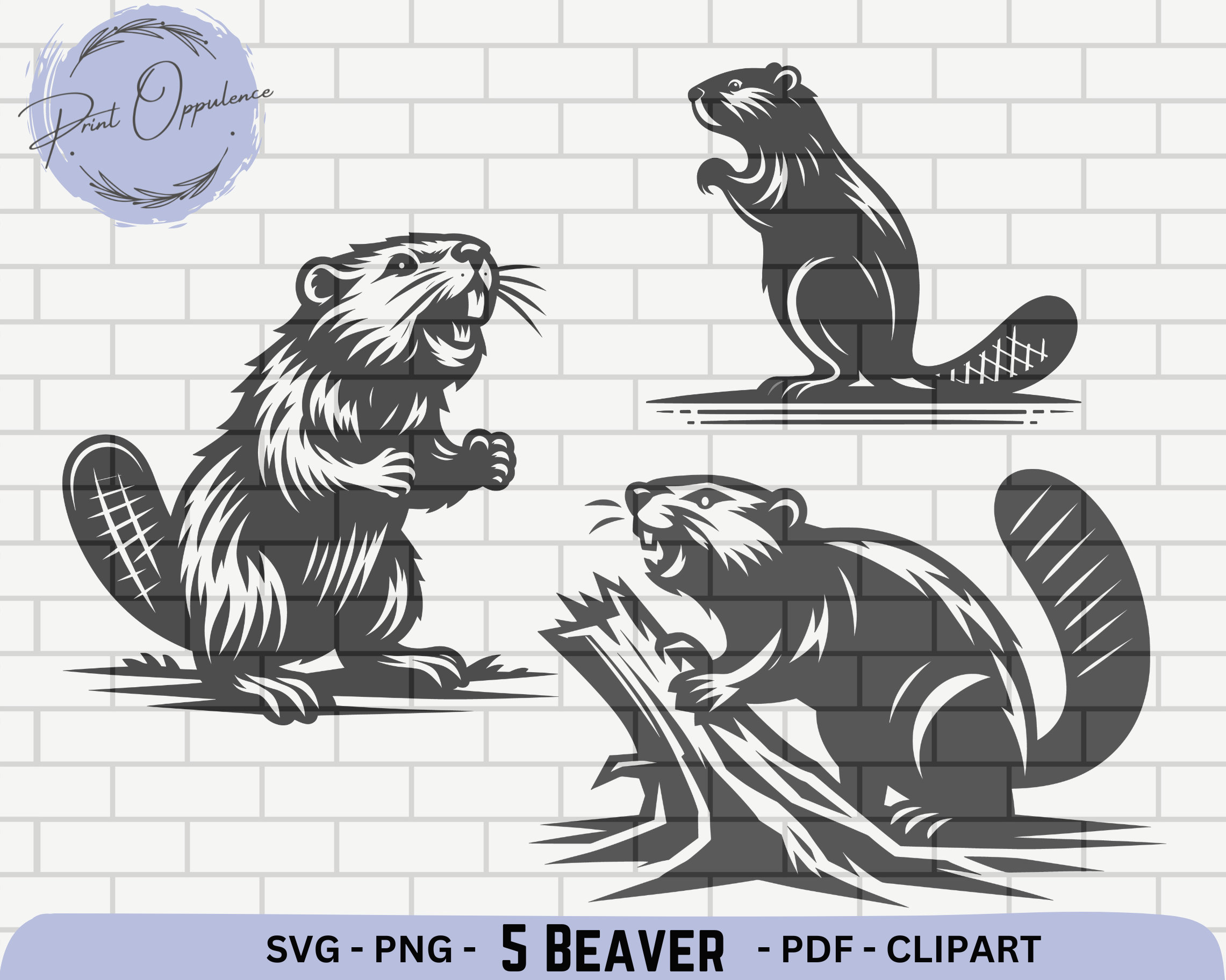 Angry Beaver Svg Digital Download Beaver Vector Files for Tshirt Cute ...