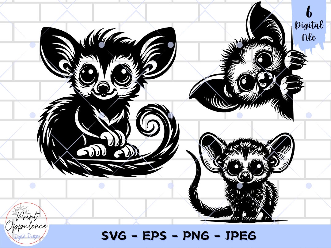 Aye Aye Svg Digital Download Aye Aaye Animal Vector File Printable Aye ...