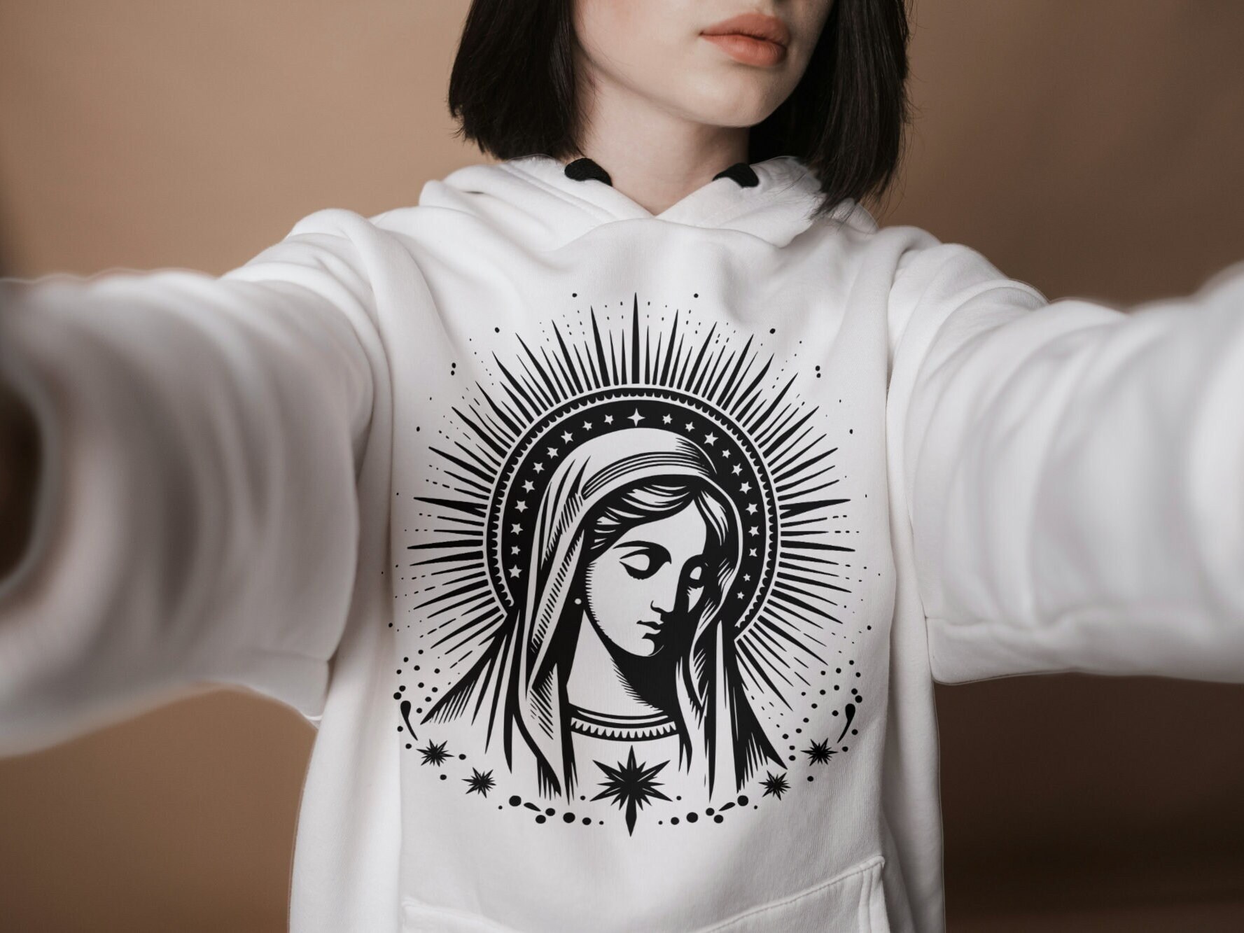 Mother of Jesus Svg Digital Download Virgin Mary Svg Cut File Graphic ...
