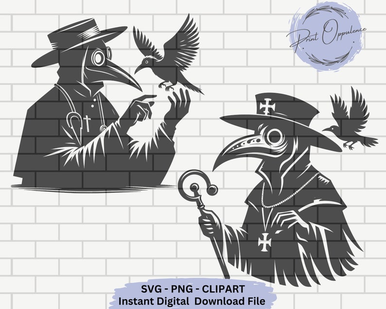 Plague Doctor Svg Digital Download Vector Files for Tshirt Plague ...