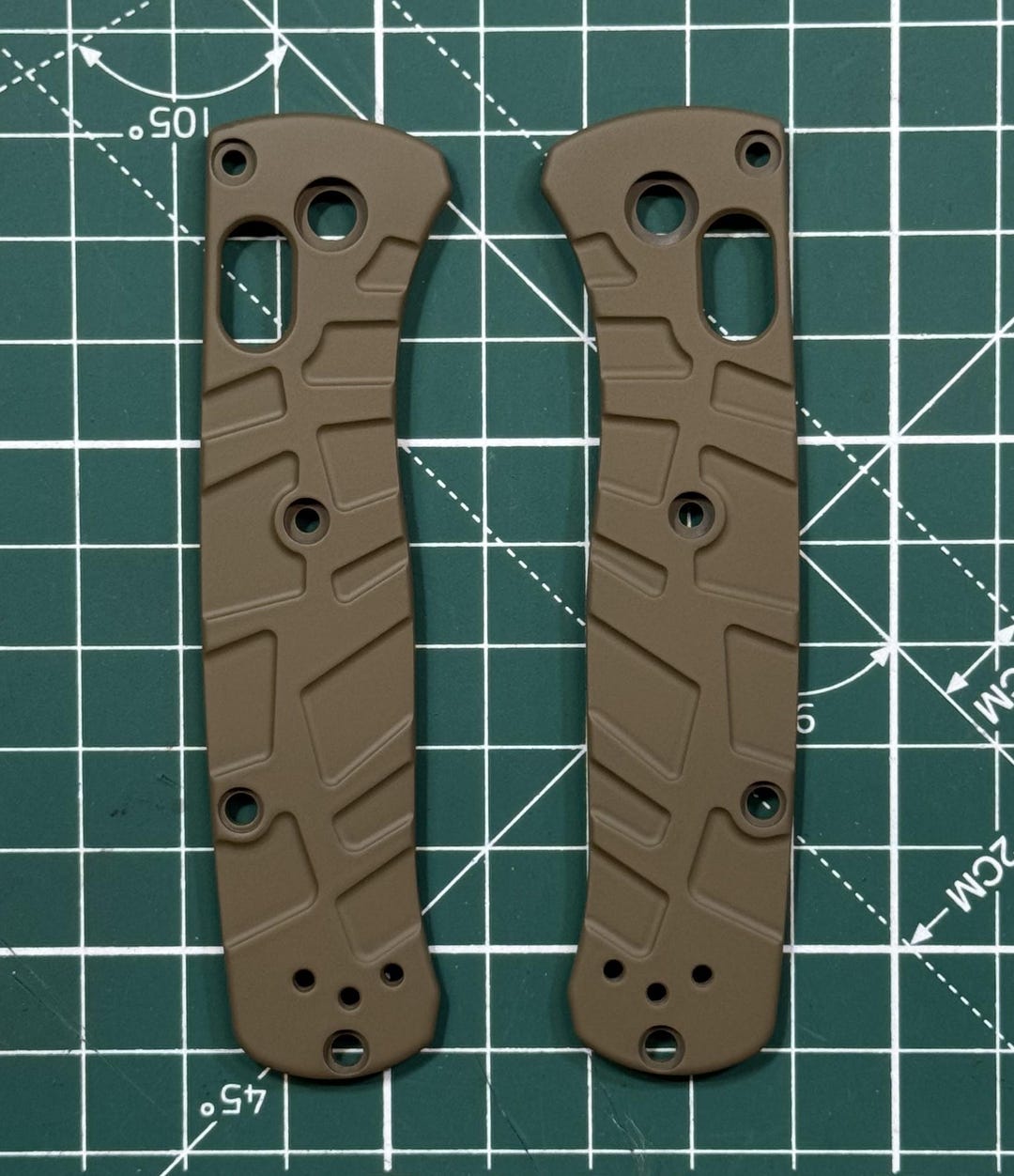 Titanium Scales for Benchmade Mini Bugout 533 Glock FDE - Etsy