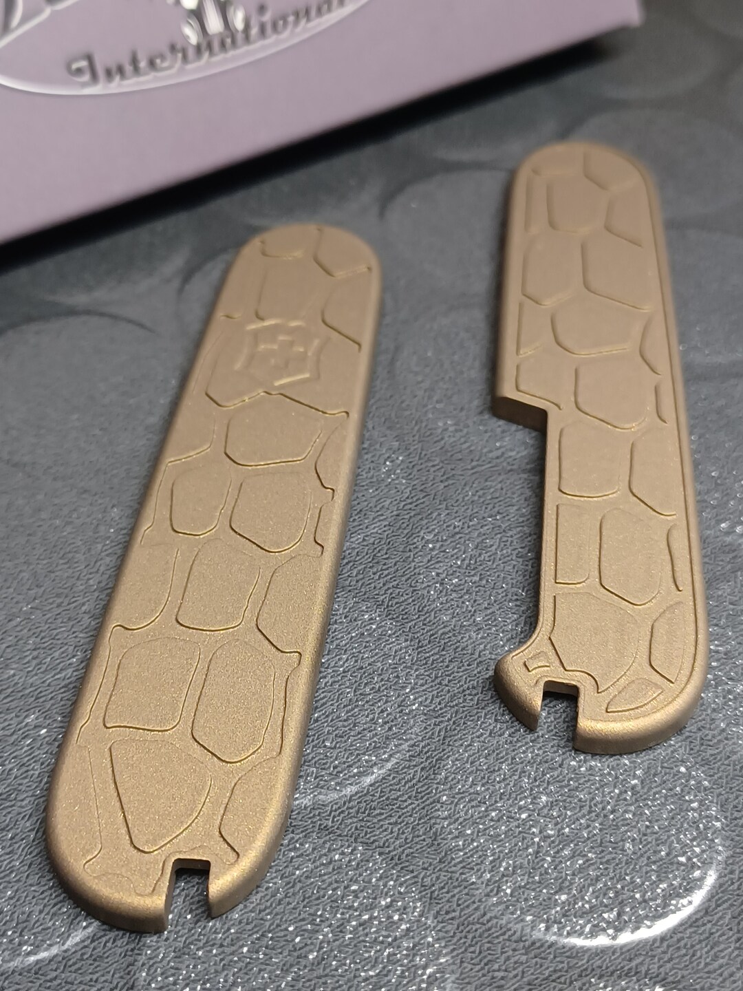 Victorinox SAK 91mm Titanium Scales Burnt Bronze - Etsy