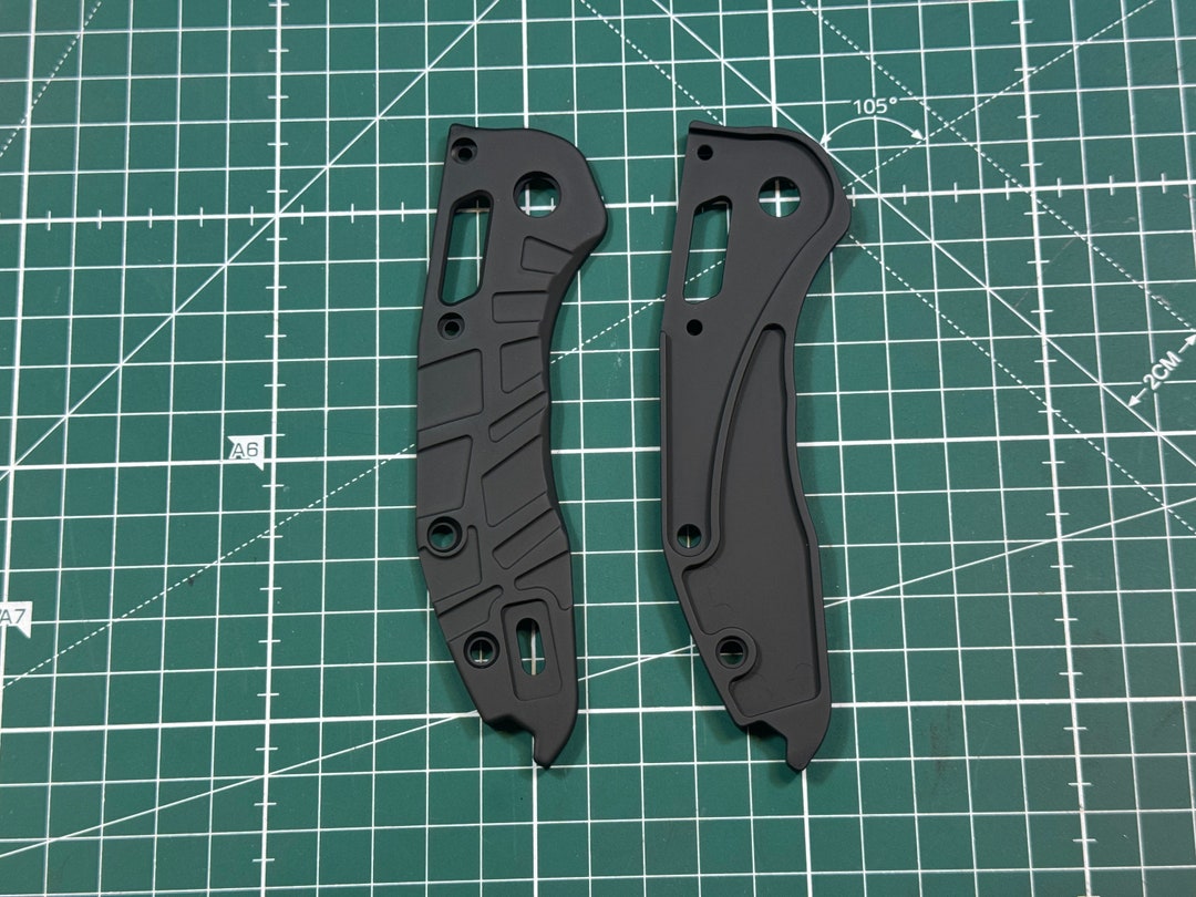 Microtech Stitch Titanium Scales Coated With Cerakote Armor Black - Etsy