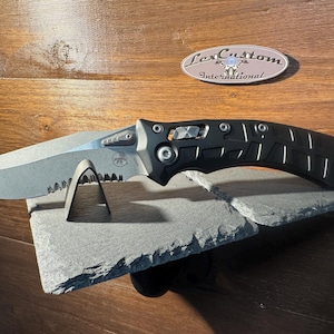 Microtech Amphibian Titanium Scales Cerakote Armor Black - Etsy