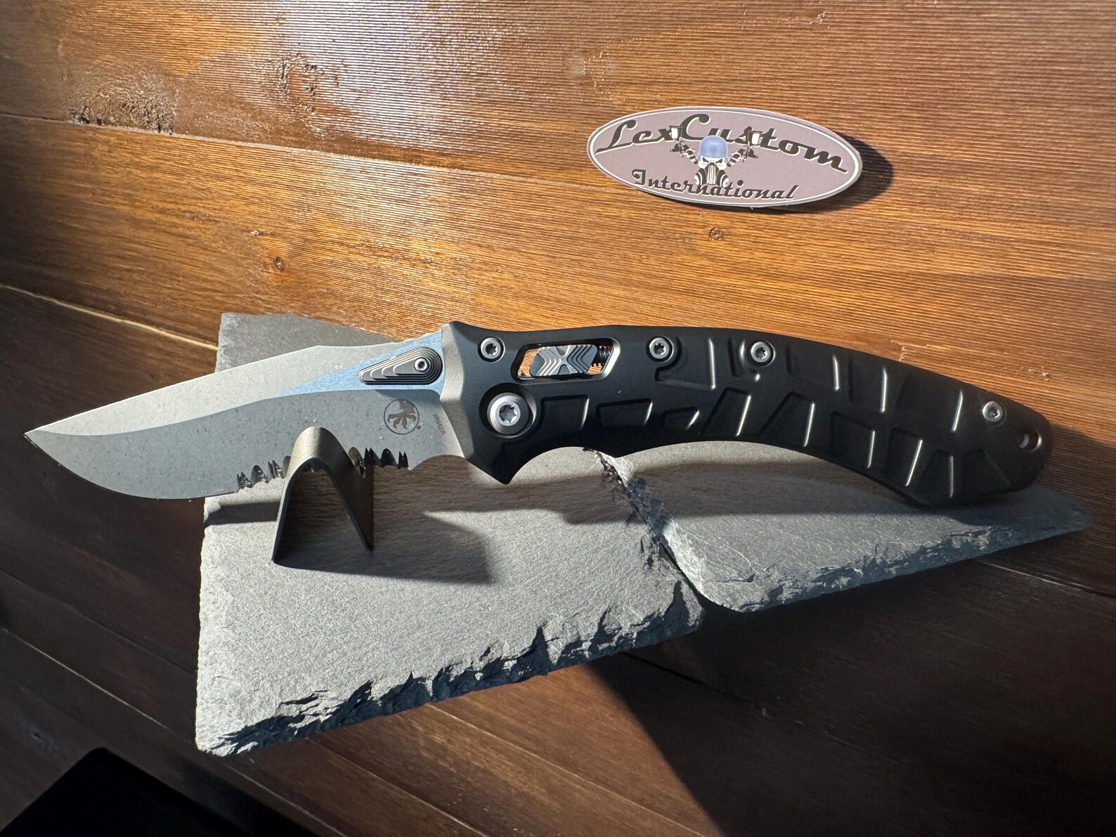Microtech Amphibian Titanium Scales Cerakote Armor Black - Etsy