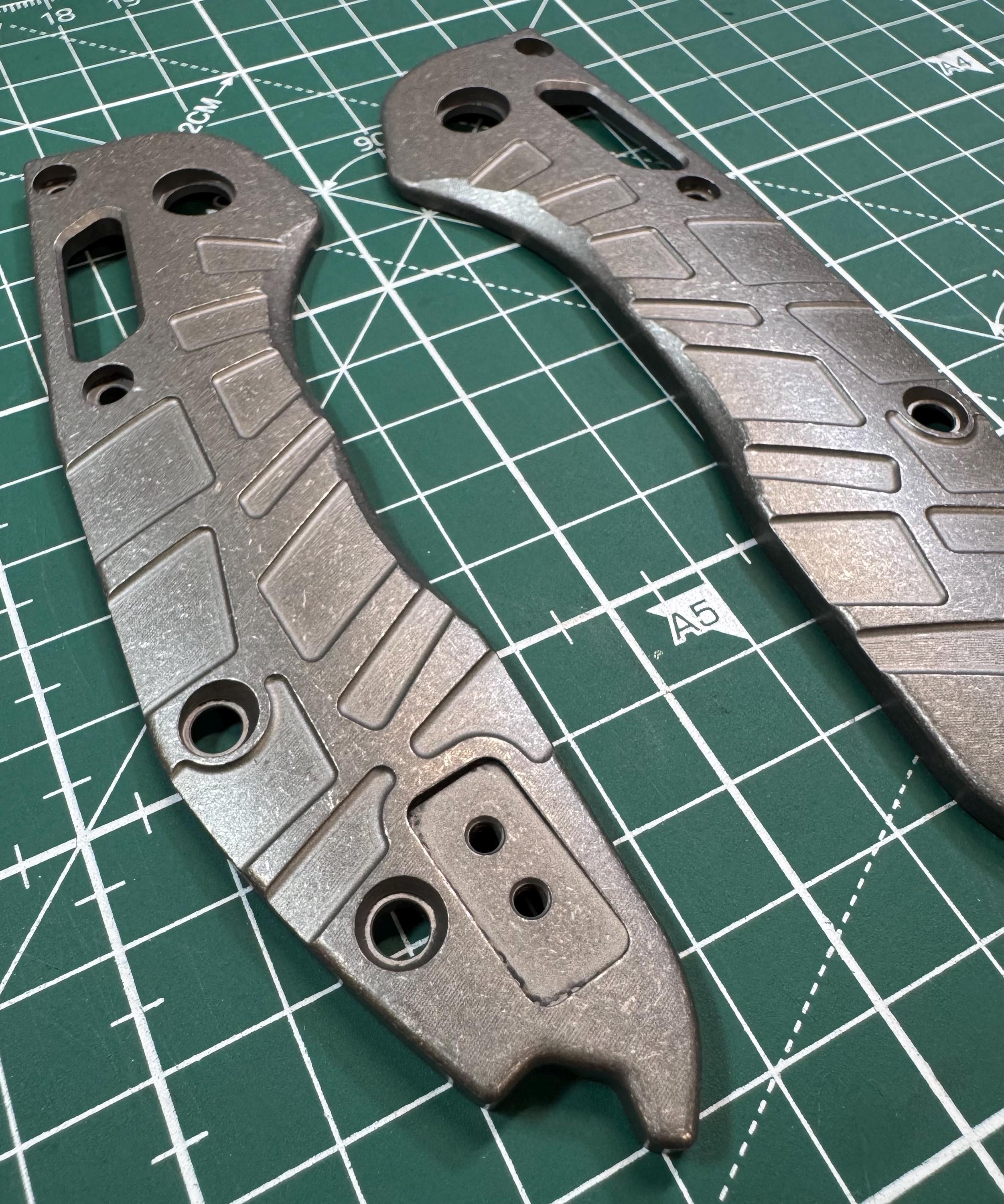 Microtech Stitch Ram-lock Gen 3 Titanium Scales V2 Stonewashed Finish ...