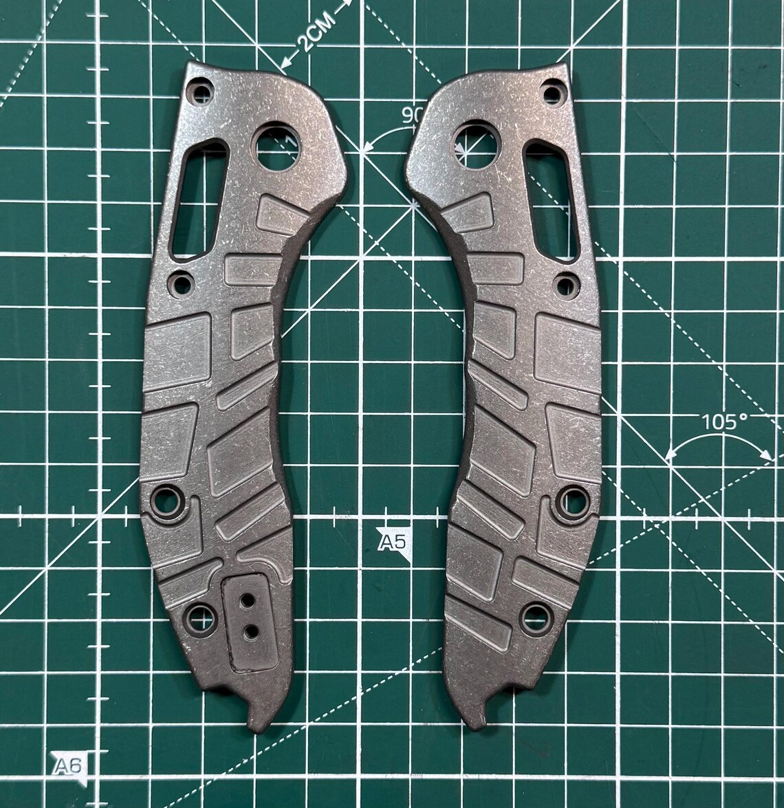 Microtech Stitch Ram-lock Gen 3 Titanium Scales V2 Stonewashed Finish ...