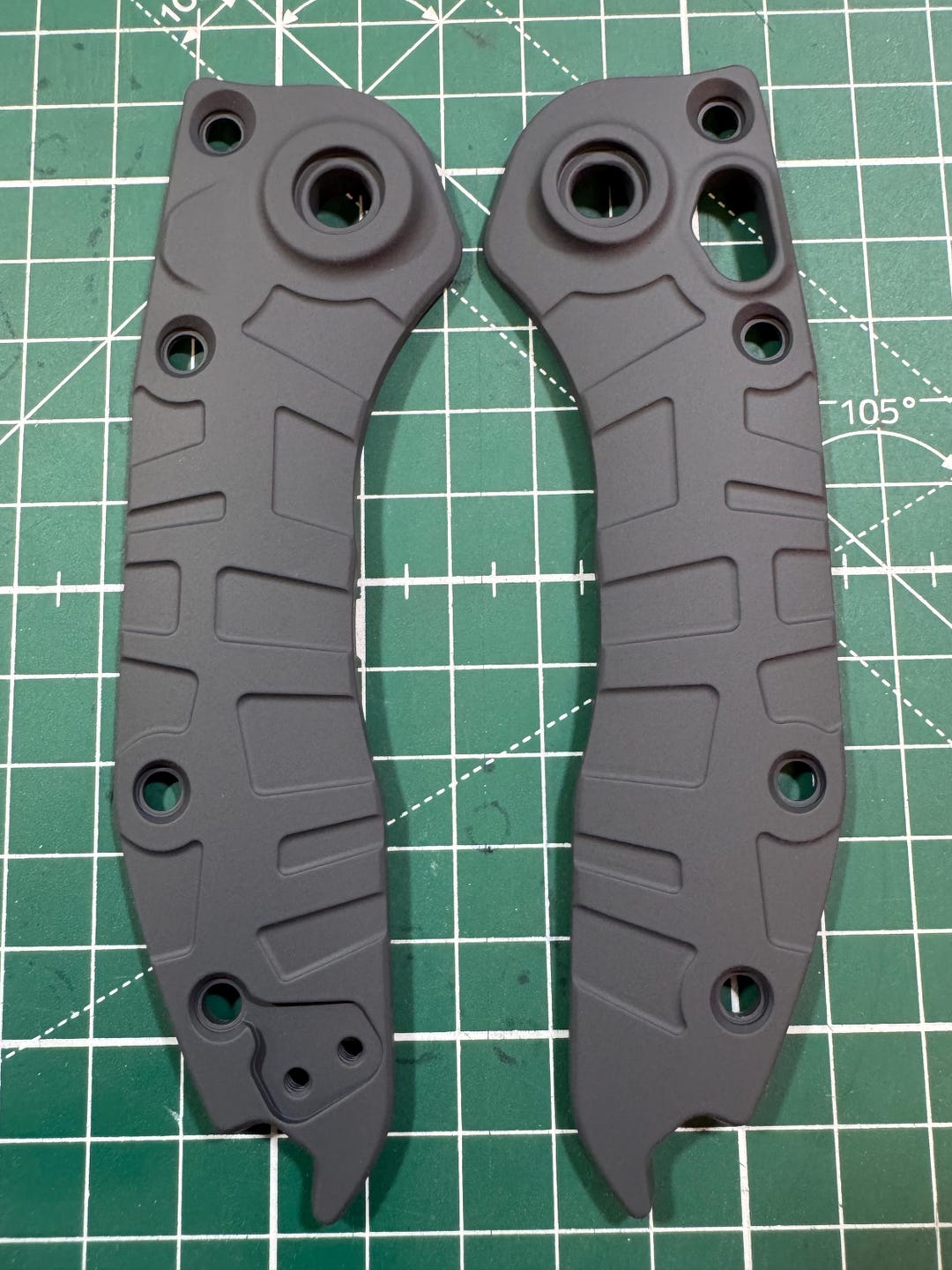 Microtech Auto Stitch Titanium Scales Cerakote Combat Gray - Etsy