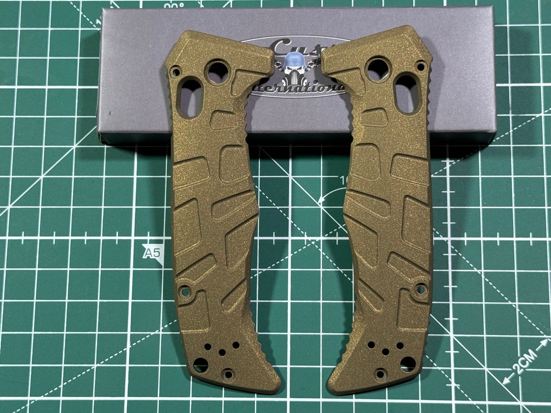 Benchmade Mini Adamas Titanium Scales Burnt Bronze - Etsy