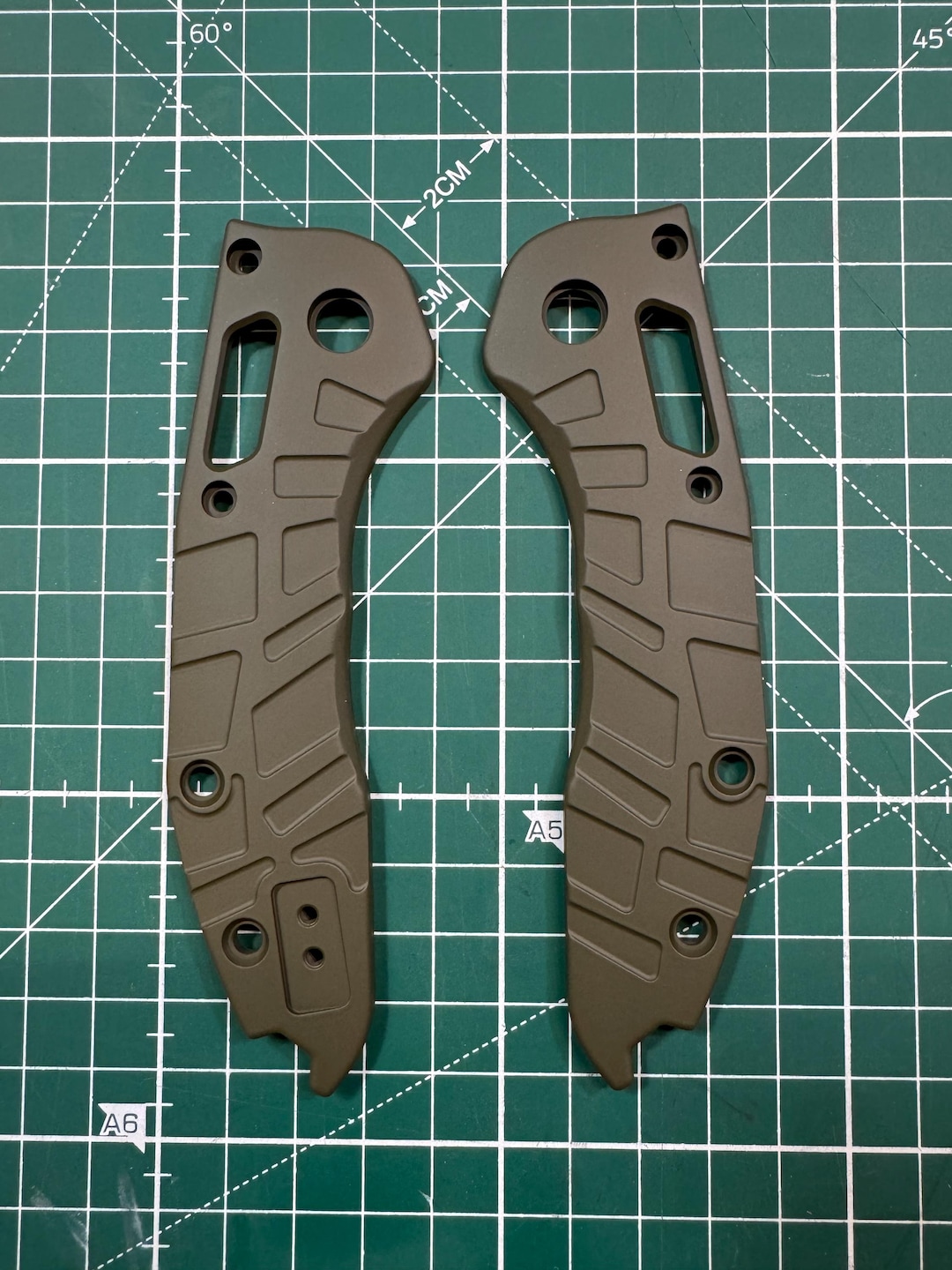 Microtech Stitch Ram-lock Gen 3 Titanium Scales V2 Coated With Cerakote ...