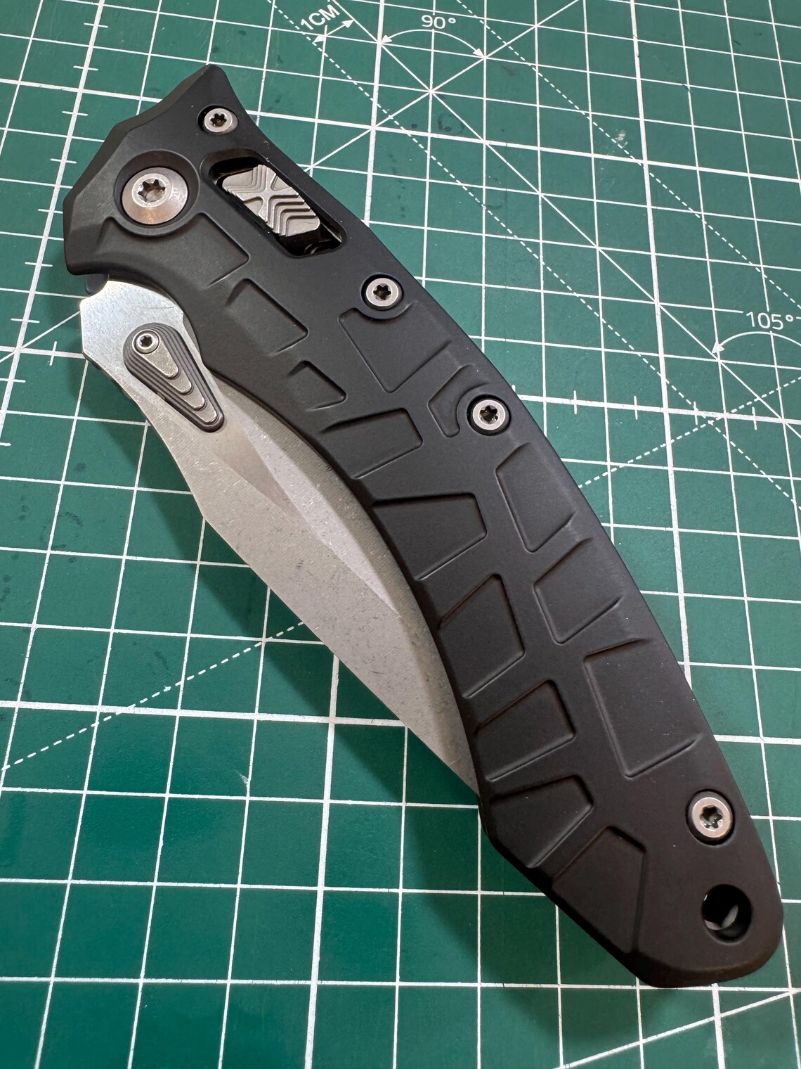 Microtech Amphibian Titanium Scales Cerakote Armor Black - Etsy