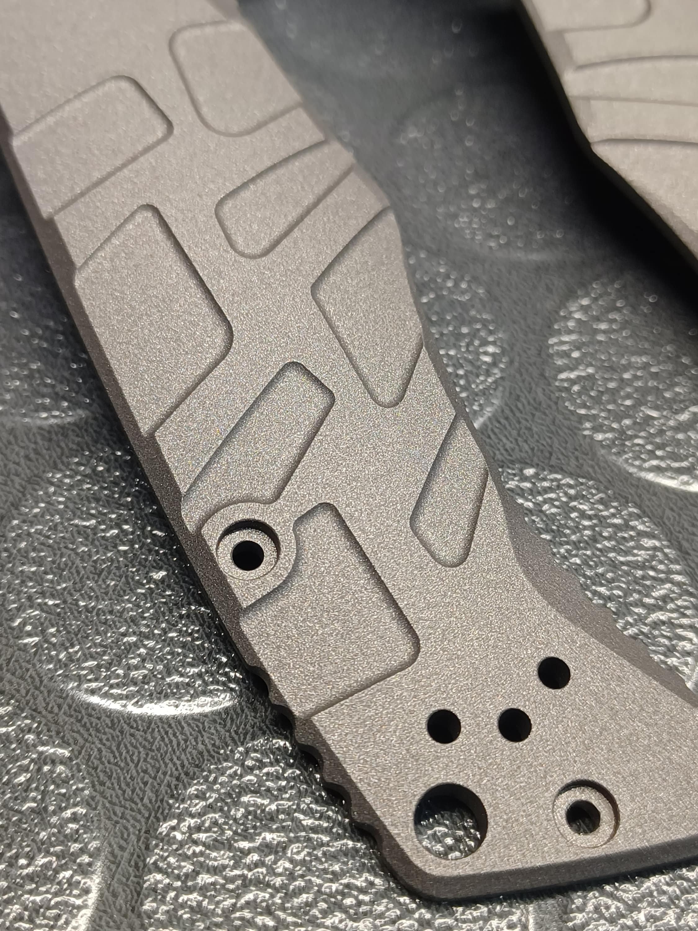 Benchmade Mini Adamas Titanium Scales Tungsten - Etsy