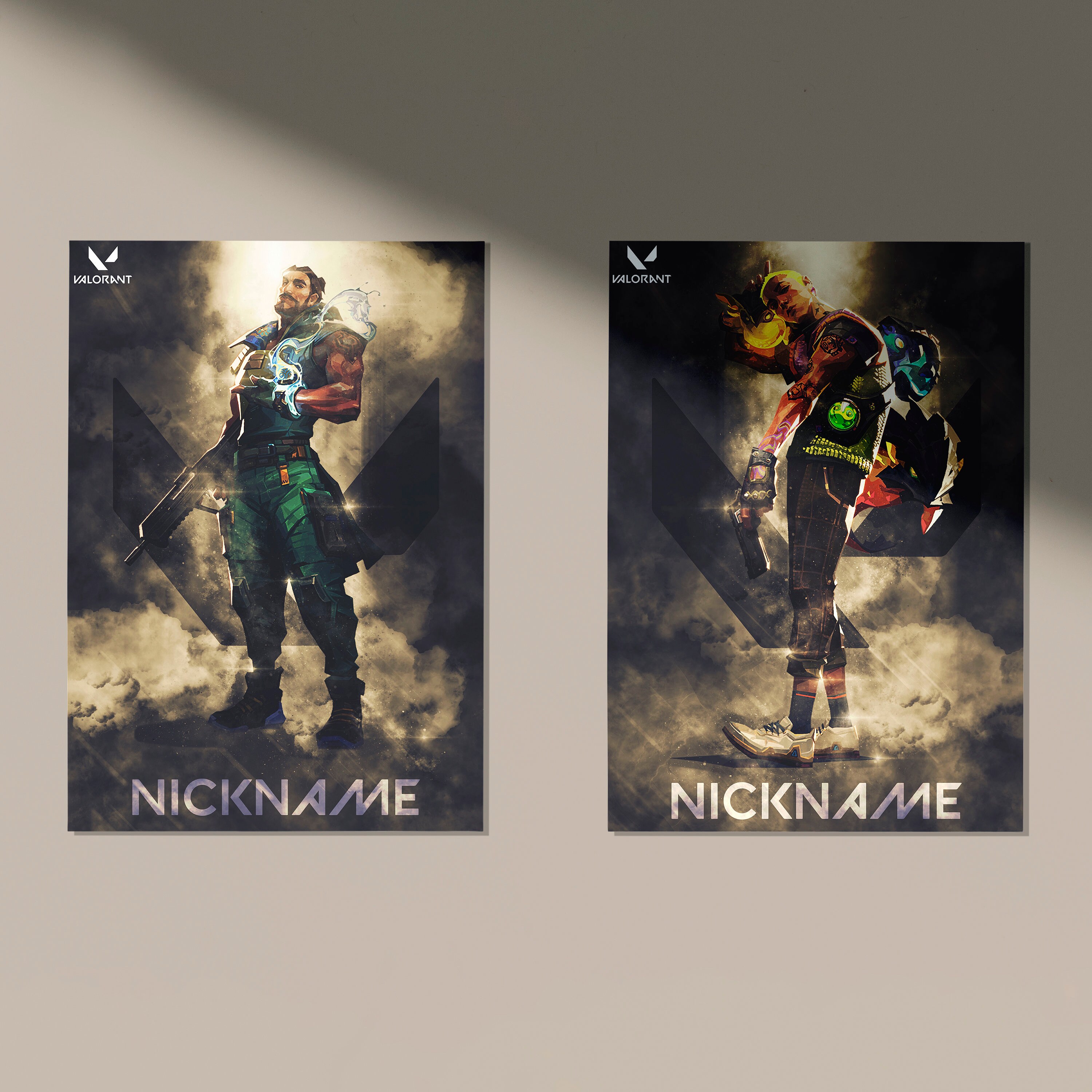 Valorant Custom Golden Premium Poster Personalized Poster - Etsy