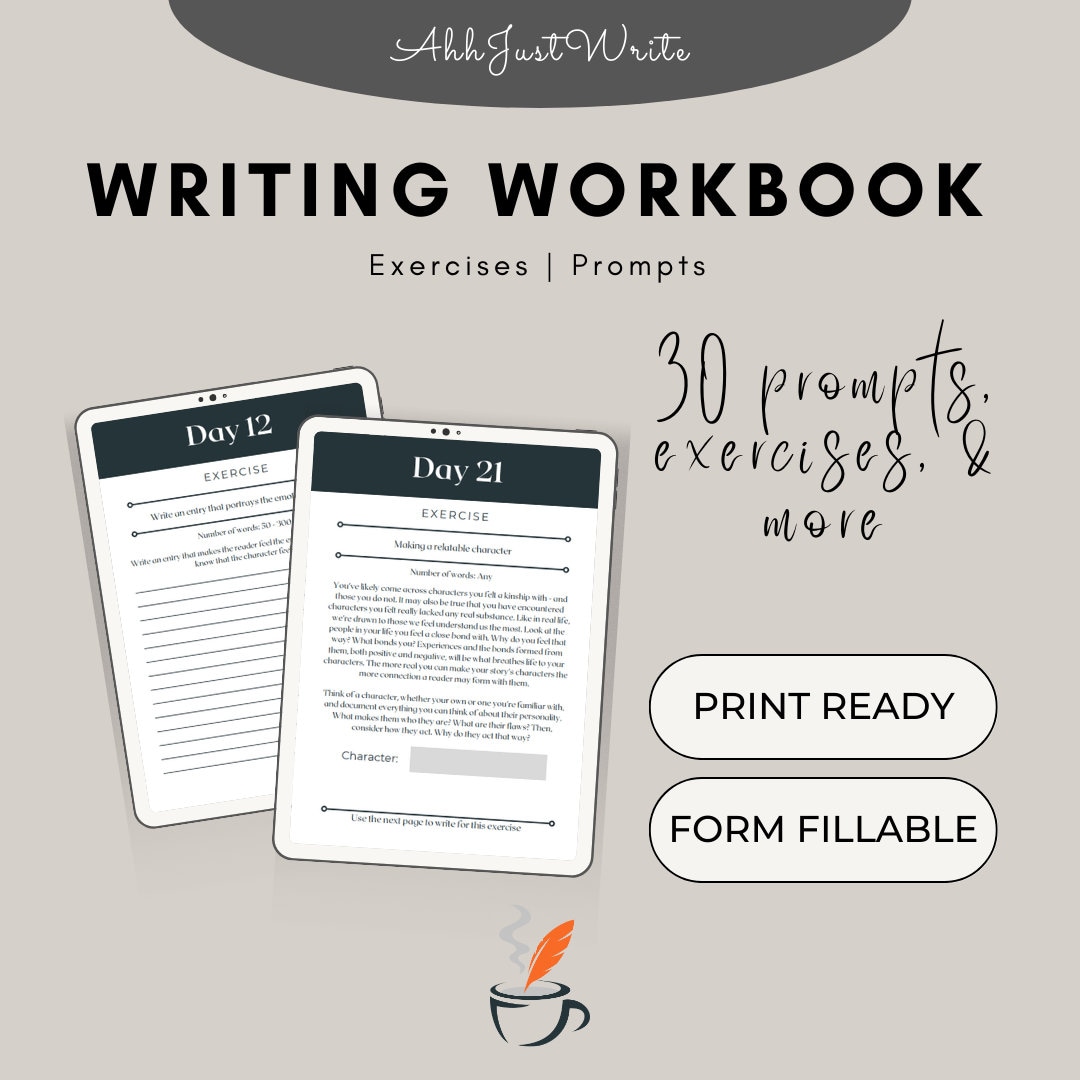 30 Day Creative Writing Workbook || Prompts || Exercises || Digital - Etsy