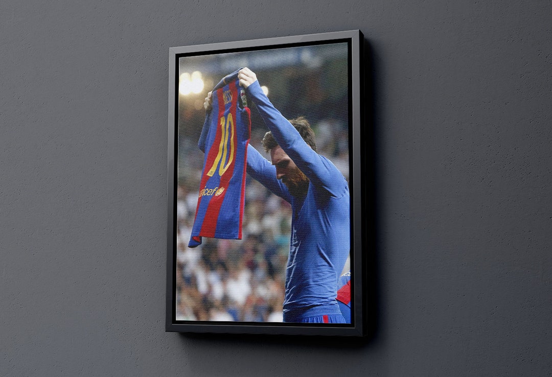 Lionel Messi Iconic Celebration Canvas Barcelona Poster - Etsy