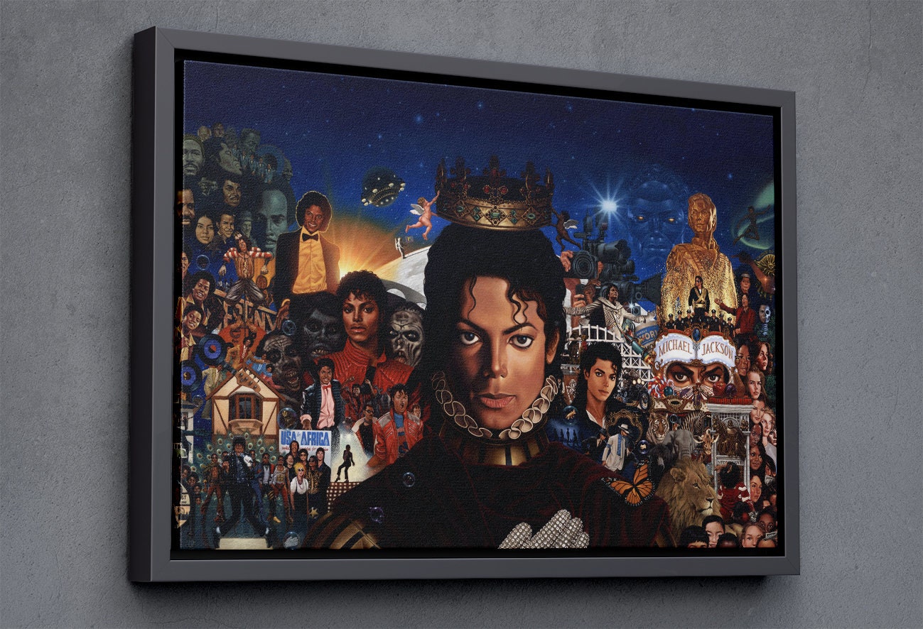 Pop King Michael Jackson Canvas Print, Michael Jackson Wall Art ...