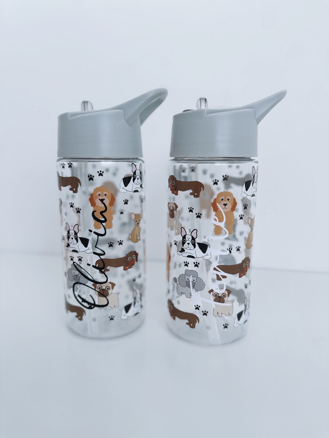 Personalised Dog Water Bottle Sausage Dog Water Bottle Cockapoo Bulldog ...
