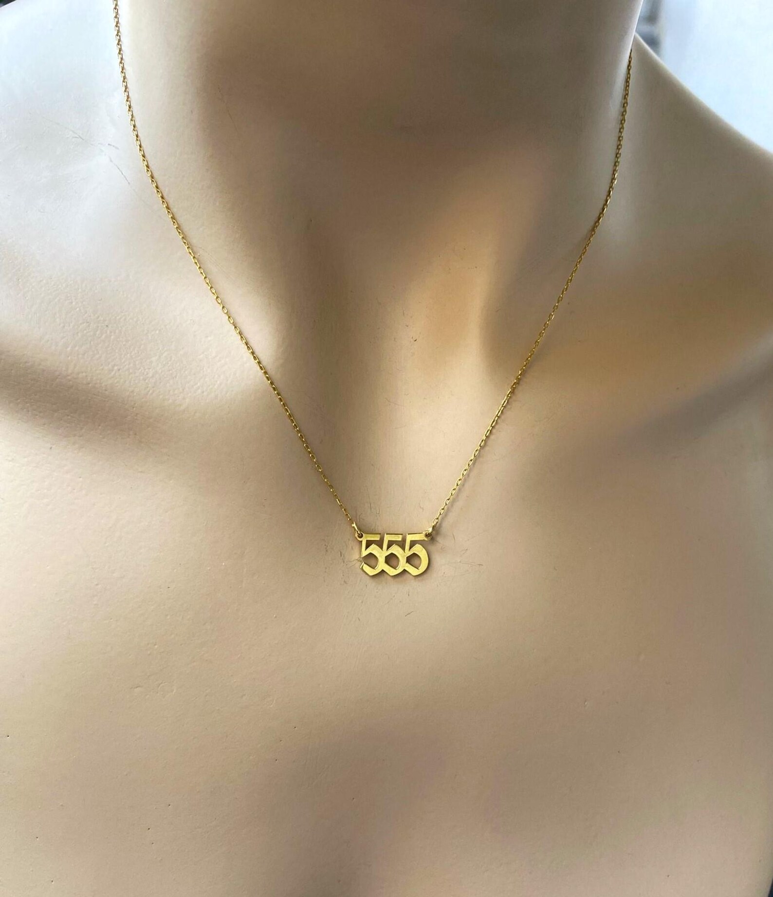 10K 14K 18K Angel Numbers, Healing Number Necklace, Numerology Necklace ...