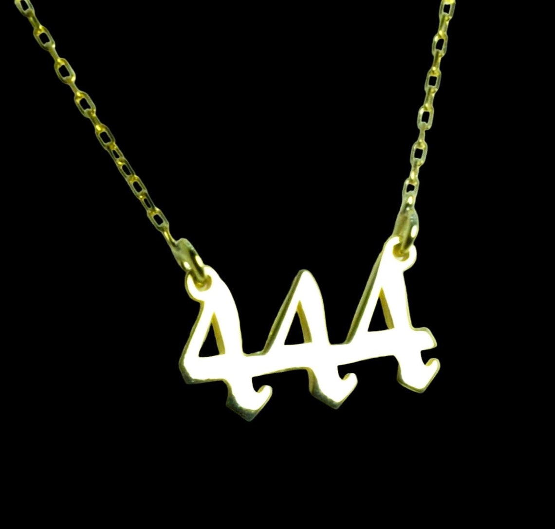 10K 14K 18K Angel Numbers, Healing Number Necklace, Numerology Necklace ...