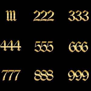 10K 14K 18K Angel Numbers, Healing Number Necklace, Numerology Necklace ...