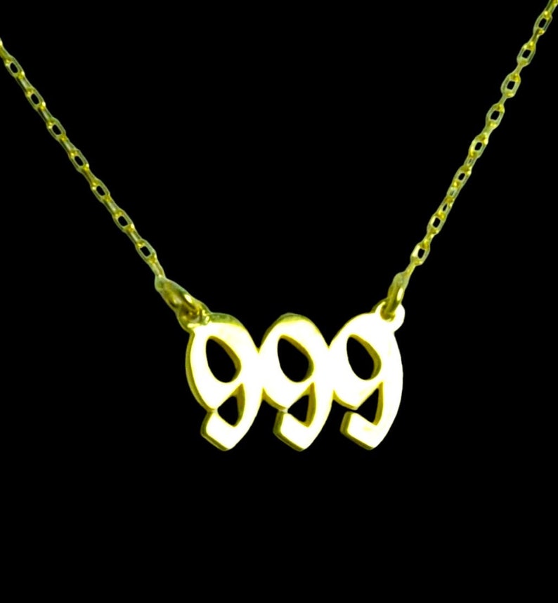 10K 14K 18K Angel Numbers, Healing Number Necklace, Numerology Necklace ...