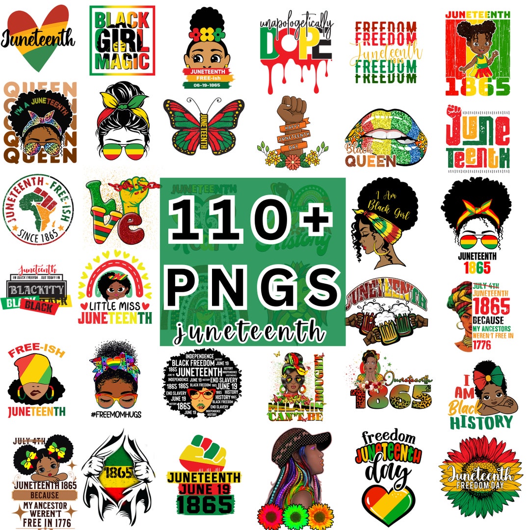 Mega 110+ Juneteenth Png Bundle, Black History, African American Png ...