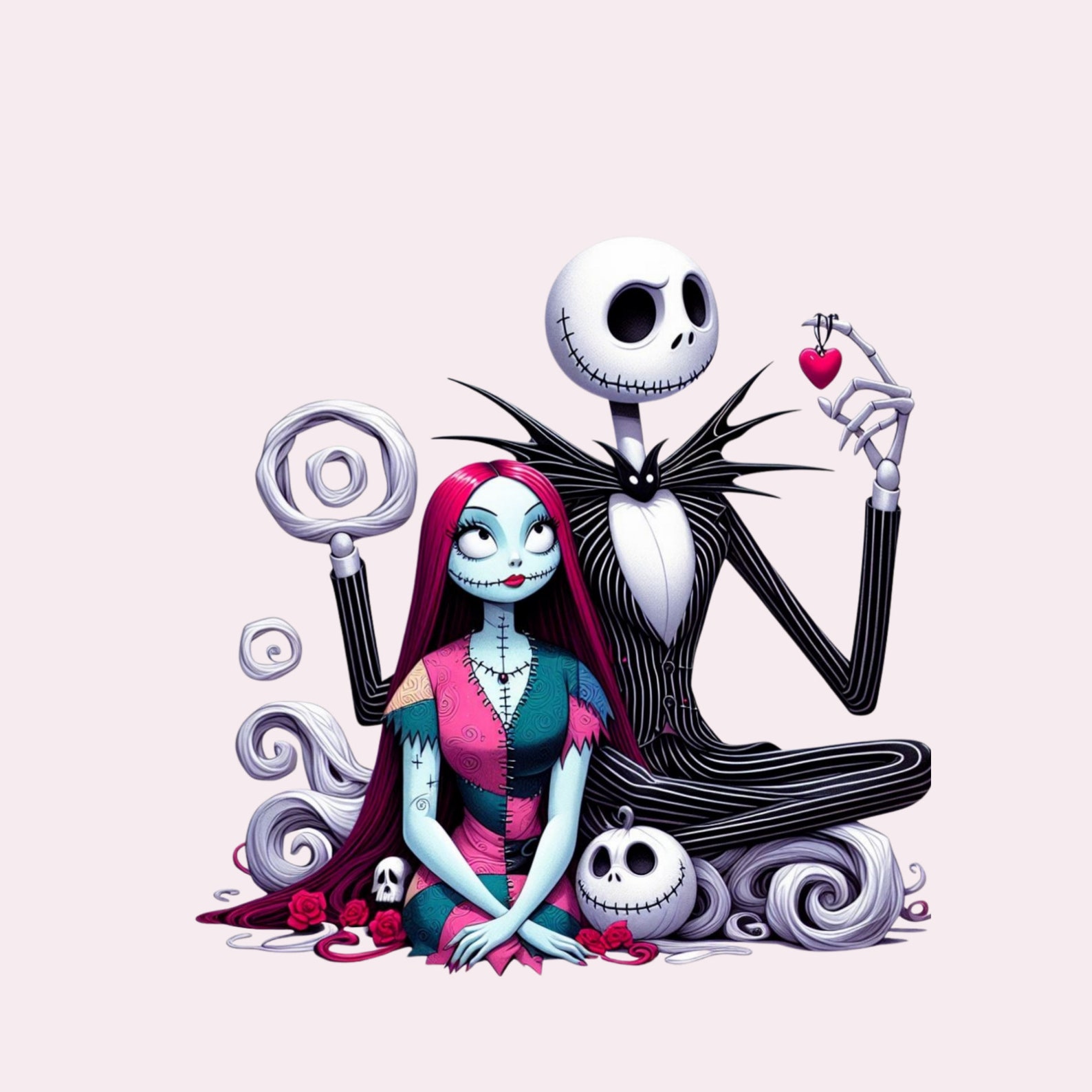 Nightmare Before Christmas Png, Jack and Sally Png, Jack Png, Skeleton ...