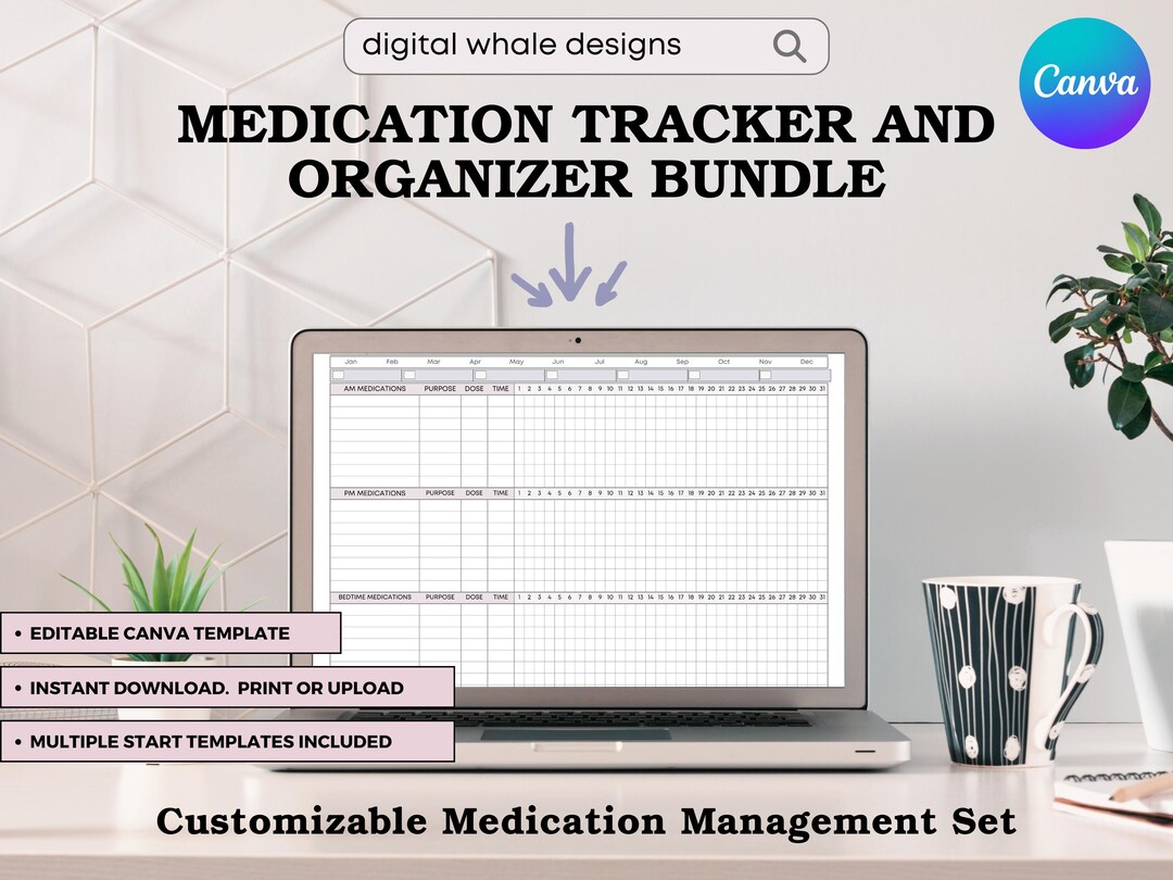 Medication Tracker Printable | Medicine Log | Pill Track | Weekly ...