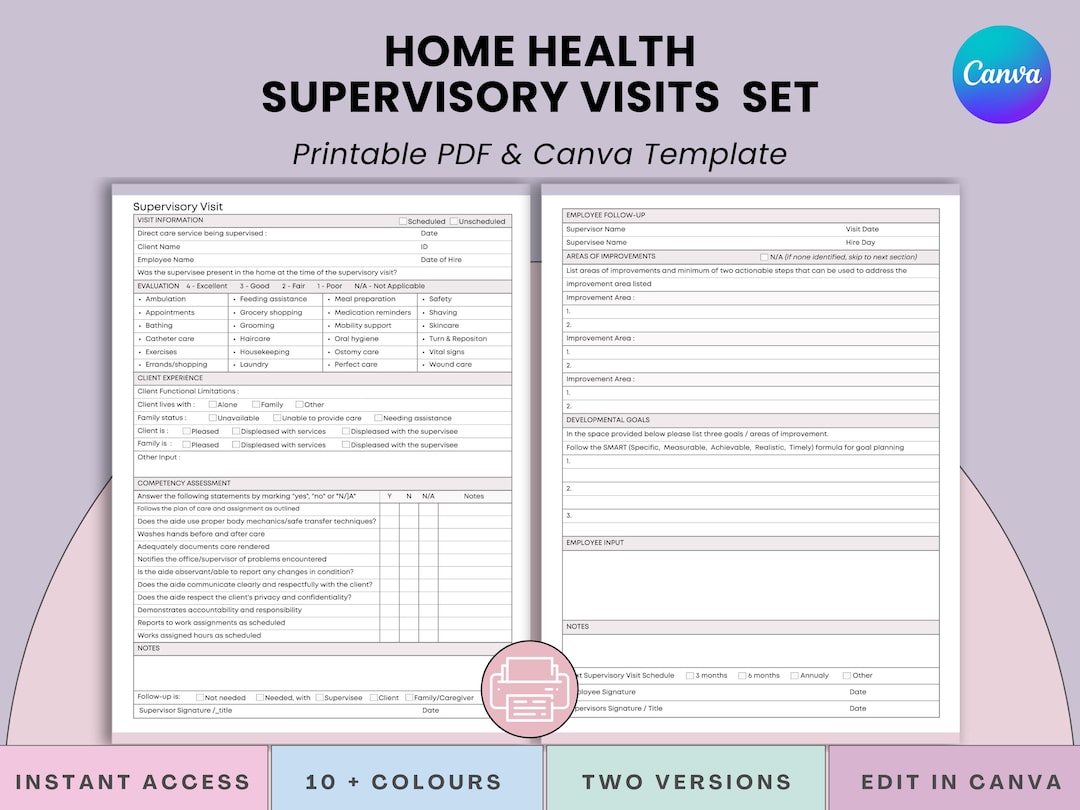 Home Health Supervisory Visit & Coaching Duo - Caregiver Aide Review ...