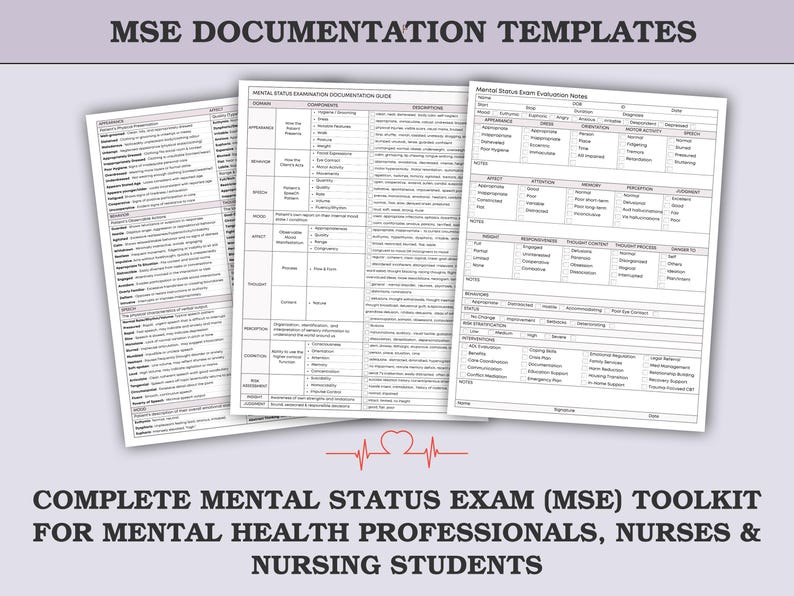 The Complete Mental Status Exam (MSE) Toolkit - Documentation Guide ...