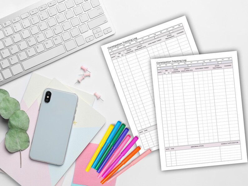 Constipation Tracker Log | Printable Bowel Movement Journal | Stool ...
